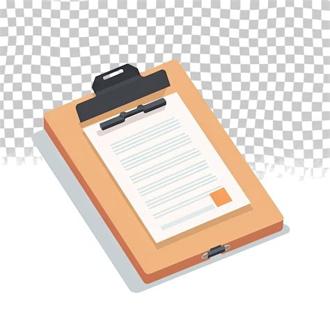 Premium PSD Box And Clipboard Package Checklist Report Flat Icon Isolated On Transparent