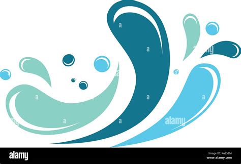 Ilustraci N De Vector Logo Salpicaduras De Agua Imagen Vector De Stock
