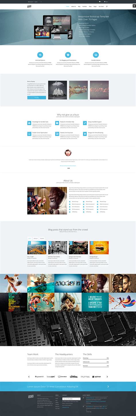 Responsive Html5 Templates For Modern Websites Html5 And Css3 Graphic