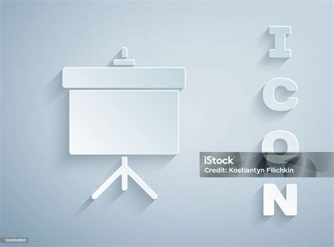 용지 가 회색 배경에서 격리된 그래프 일정 차트 다이어그램 인포그래픽 원형 그래프 아이콘으로 프레젠테이션 보드를 잘라냅니다 종이 아트 스타일 벡터 일러스트레이션 3차원