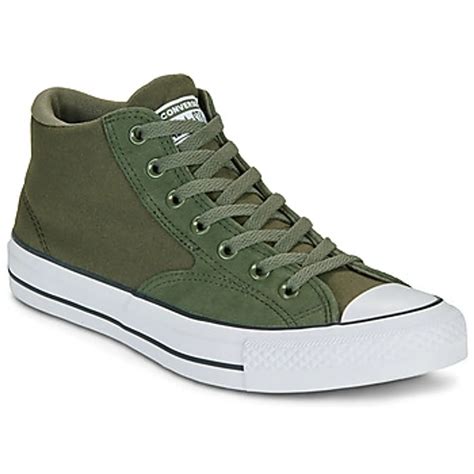 Converse Malden Street Mens Shoes High Top Trainers In Green