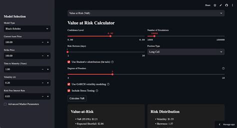 Advanced Var Calculation For Options Portfolios Beyond Gaussian