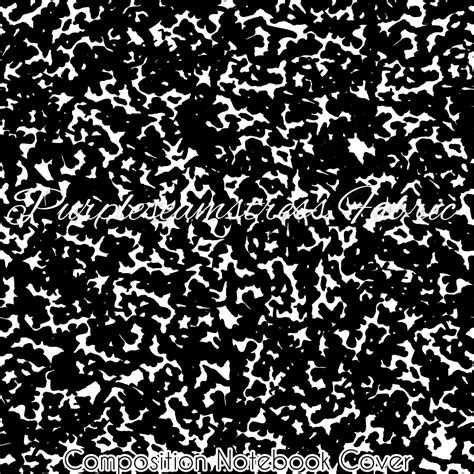 Back To School Composition Notebook Purpleseamstress Fabric