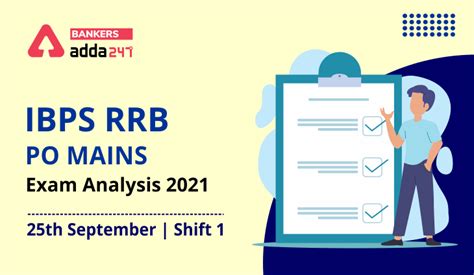 IBPS RRB PO Mains Exam Analysis 2021 25th September Exam Review Difficulty Level