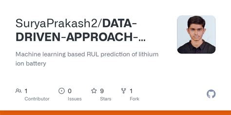 Github Suryaprakash2data Driven Approach For Prediction Of Remaining Useful Life Rul Of Li