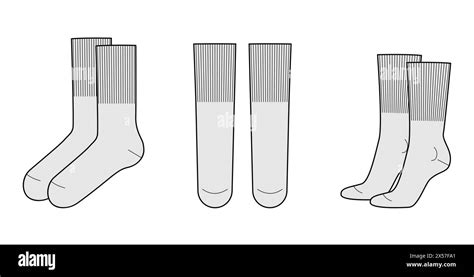 Mid Calf Socks With Wide Elastic Band Length Set Fashion Hosiery