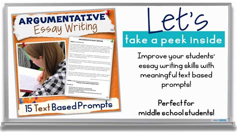 Argumentative Essay Writing Prompts Text Based Topics With Grading