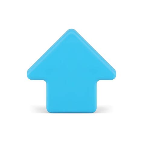 Up Arrow Blue Upward Pointer Cursor Link Follow Movement 3d Icon