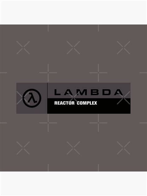 Half Life Lambda Complex Reactor Complex Signage Black Body Pin For