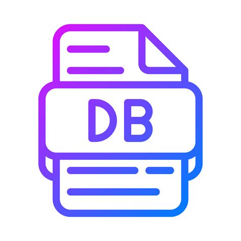 Db Document Format File Type Icon Colorful Database Gradient Icons