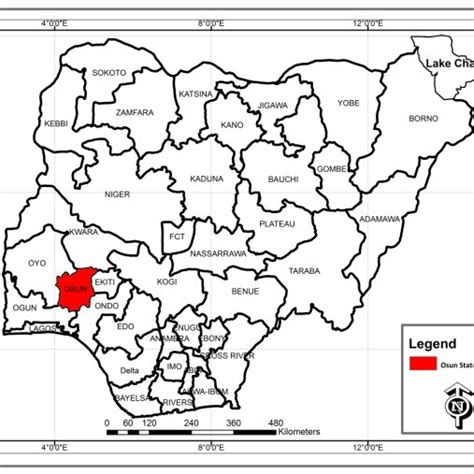 Map Of Osun State Showing Ife Central Local Government Source Download Scientific Diagram