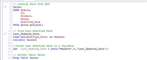 How To Implement Incremental Load In Qlikview