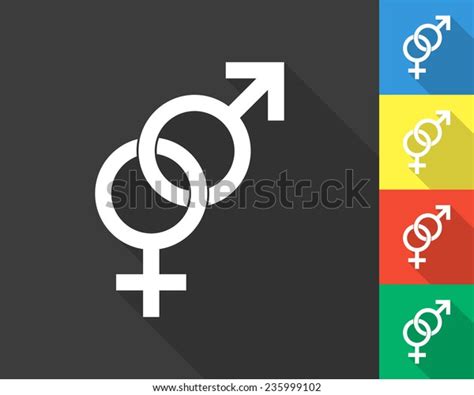 Male Female Sex Icon Gray Colored Stock Vector Royalty Free Shutterstock