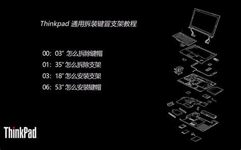 联想thinkpad 拆装键帽支架教程 哔哩哔哩 Bilibili