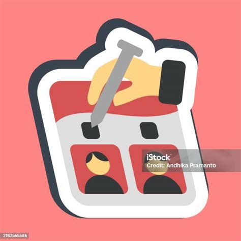 투표용지에 스티커 투표를 합니다 인도네시아 총선 요소 인쇄물 포스터 인포그래픽 등에 적합합니다 Referendum에 대한 스톡 벡터 아트 및 기타 이미지 Istock