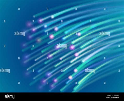 Data Transmission Over A Fiber Optic Network Stock Vector Image And Art