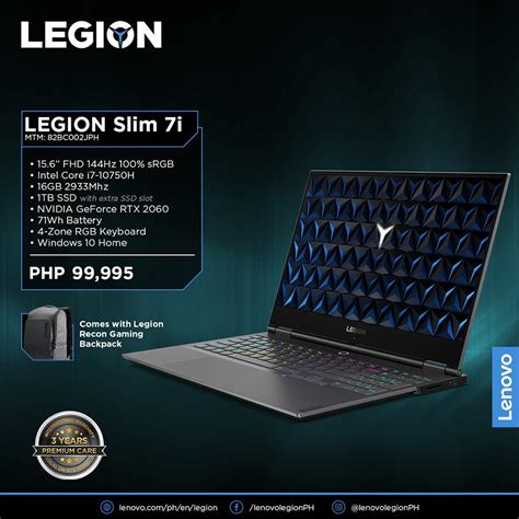 Lenovo Legion Slim I L Priced And Now Official Geekyfaust