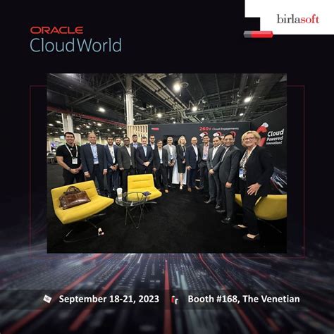 Birlasoft On Linkedin Cloudworld Birlasoftatocw Ocw23 Mdm Oraclecloud Erp Clouderp Oci…