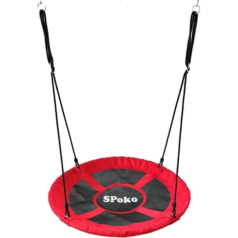 Гойдалка гніздо підвісна кругла 100 см Spoko Sp 001 червона Агро Пром
