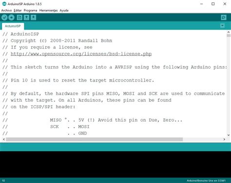 Cómo Usar Un Arduino Uno Como Programador Isp Programador Isp Arduino