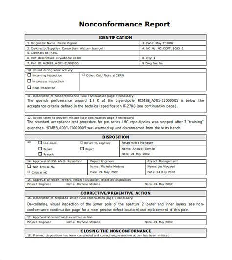Smart How To Write Non Conformance Report Example A For Website Project