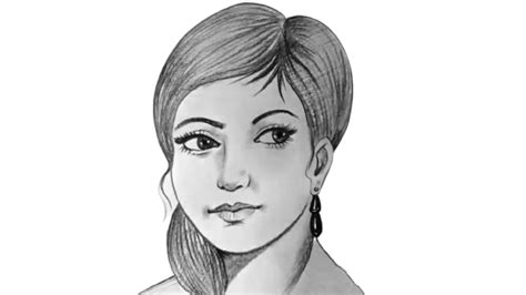 How To Draw A Girlfriend Sketch Step By Step Portrait Drawing
