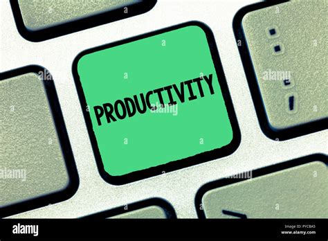 Handwriting Text Writing Productivity Concept Meaning State Or Quality Of Being Productive
