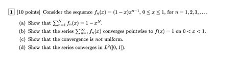 solved [10 points] consider the sequence
