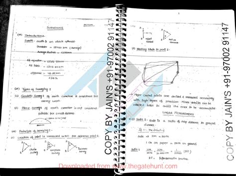 Solution Surveying Part 1 Made Easy Gate Handwritten Classroom Notes