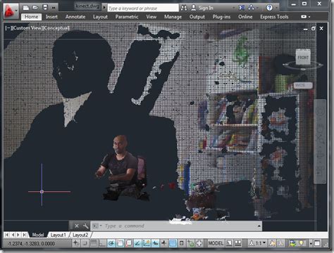 Integrating Kinect With Autocad Through The Interface
