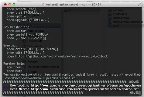 Solve Missing Ant In Os X Mavericks 109 For Android App In Phonegap Nextflow