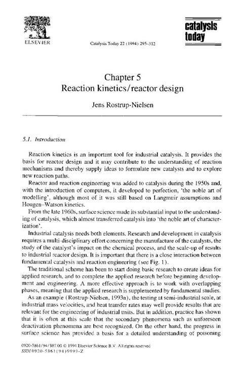 Pdf Reaction Kinetics Reactor Design Dokumen Tips