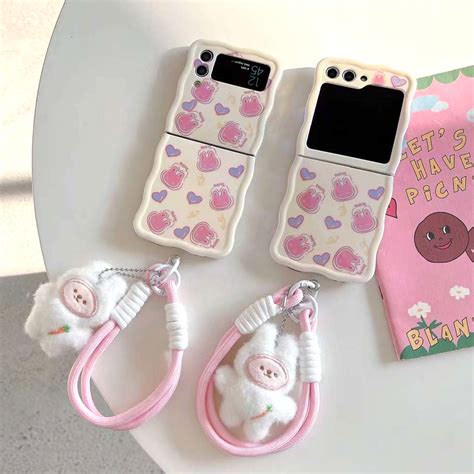 테트라 토끼 캐릭터 인형 키링 행온택 스트랩 웨이브 실리콘 범퍼 삼성 갤럭시 Z플립5 Z플립4 Z플립3 제트플립5 제트플립4 제트플립3 지플립5 지플립4 지플립3