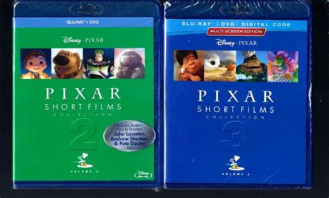 Disney Pixar Blu Ray Dvd Short Films Collection 2 And 3 Both New £19