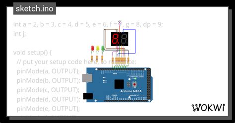 7seg1 Wokwi Esp32 Stm32 Arduino Simulator
