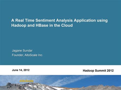 Realtime Sentiment Analysis Application Using Hadoop And Hbase Pdf