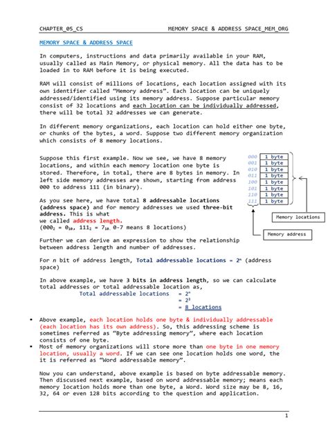 Memory Organisation Pdf