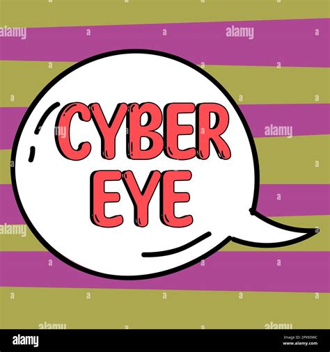 Writing Displaying Text Cyber Eye Concept Meaning Tool Engages In