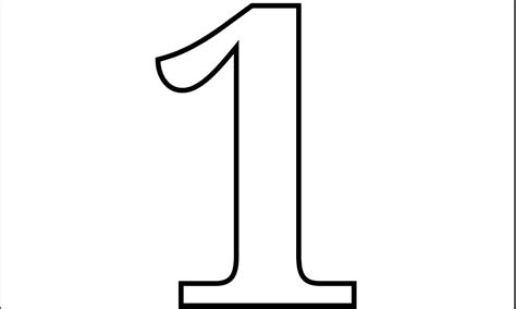 Number 1 Clipart Black And White 10 Free Cliparts Download Images On