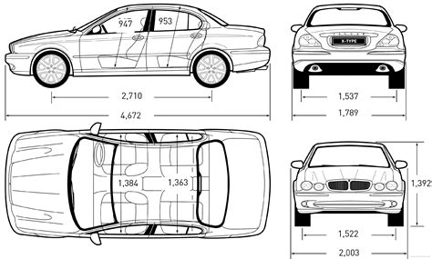 Jaguar X Type Blueprint Download Free Blueprint For 3d Modeling