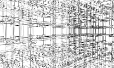 Vector Architectural Background Structure Frame Design Vector