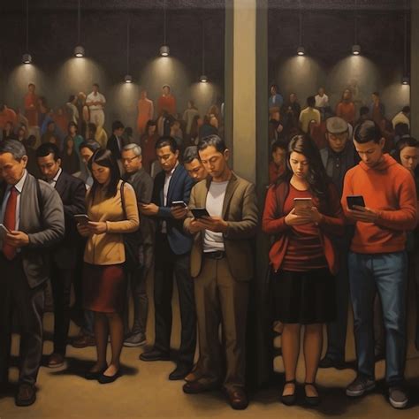 Premium Photo A Generation Addicted To Gadgets