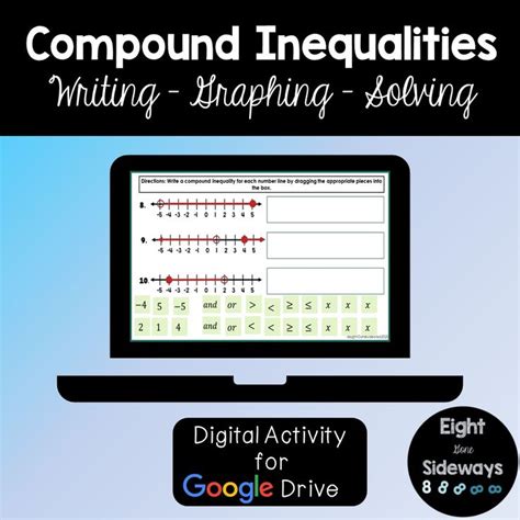 Writing Graphing And Solving Compound Inequalities Digital Activity For