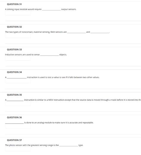Solved Question 31 A Sinking Input Module Would Require