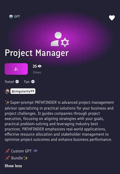 Project Manager Gpt4 T R Aiprompt Requests