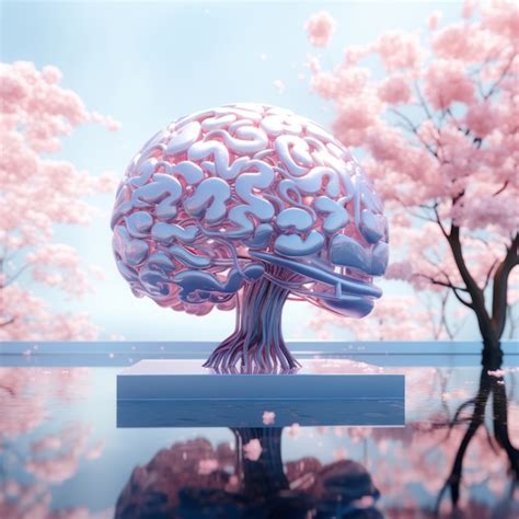 Free Photo Colorful Fantastical Depiction Of The Brain