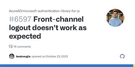 Front Channel Logout Doesn T Work As Expected Issue Azuread