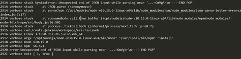 Npm Install报错 Syntaxerror Unexpected End Of Json Input While Parsing