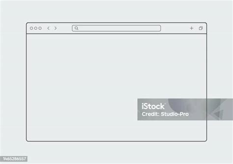 웹 브라우저 창 모형 Ui 흑백 디자인 템플릿 웹 브라우저에 대한 스톡 벡터 아트 및 기타 이미지 웹 브라우저 웹페이지 창문 Istock