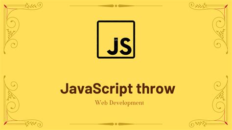 javascript throw statement with example developers dome